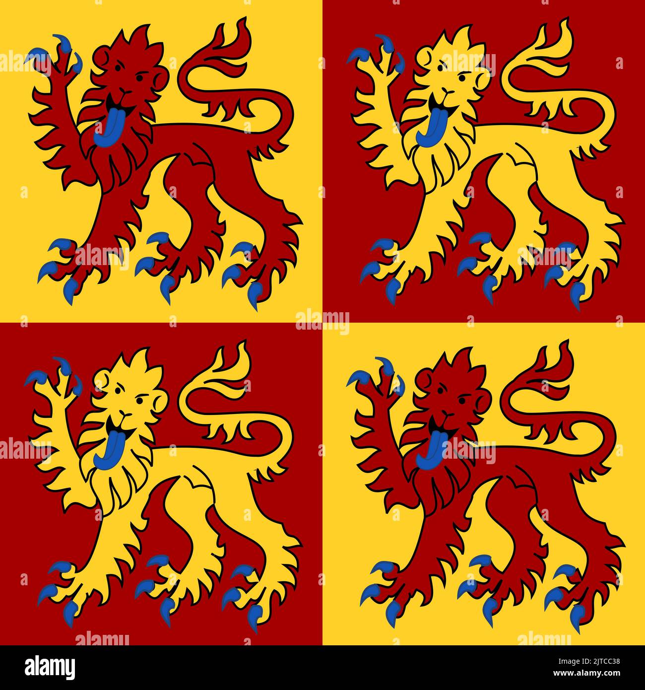 flag of Gwynedd, Europe. flag representing extinct country, ethnic ...