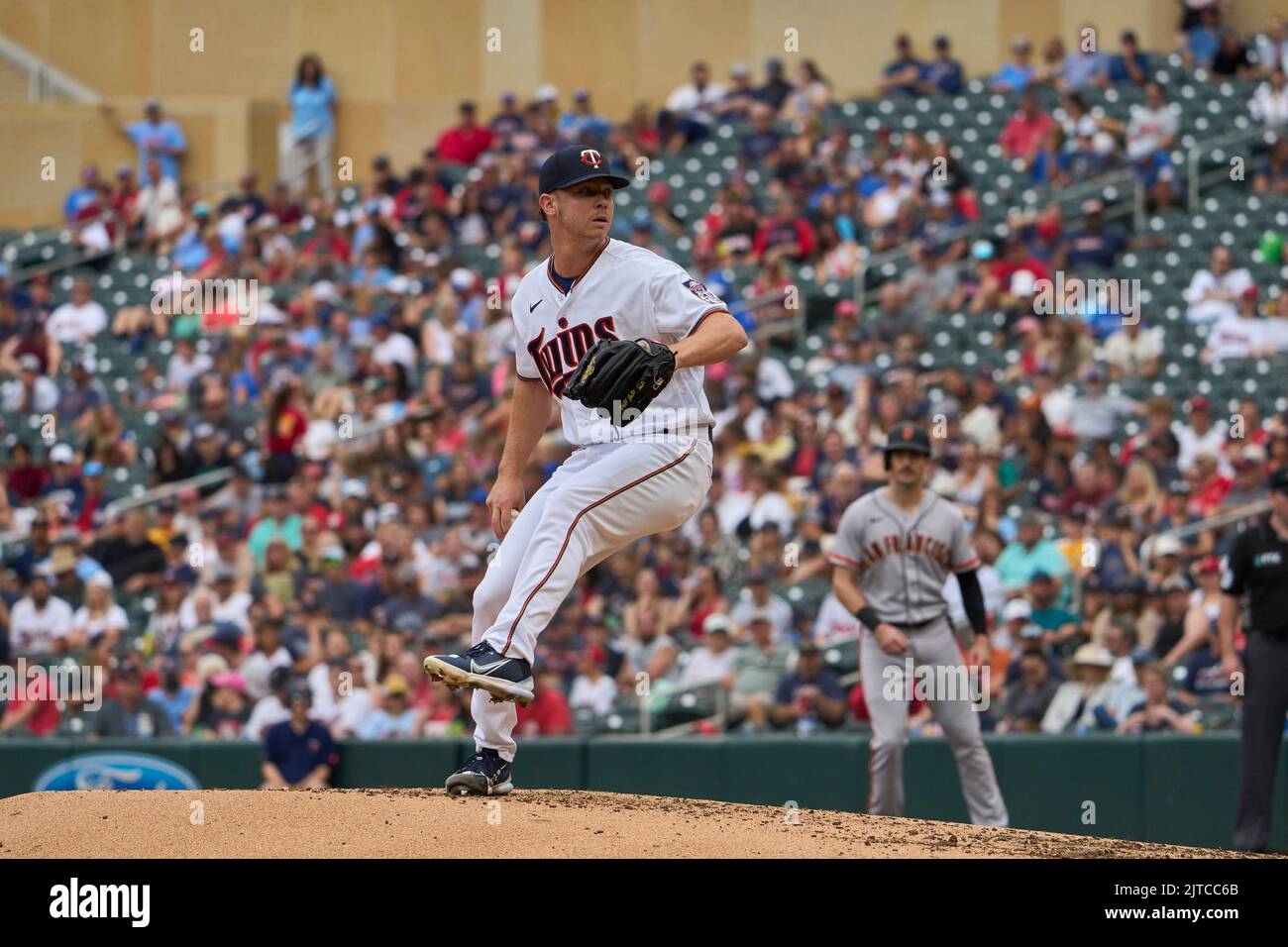 Minneapolis, US, August 28 2022: Minnesota pitcher Emilio Pagan (12 ...