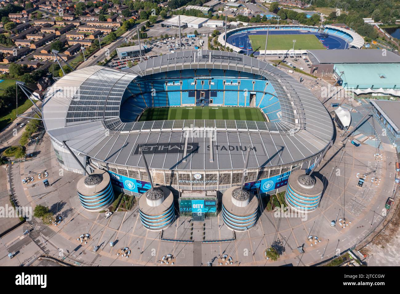 Manchester City, Etihad Stadium. Aerial Image. 12th August 2022 Stock ...