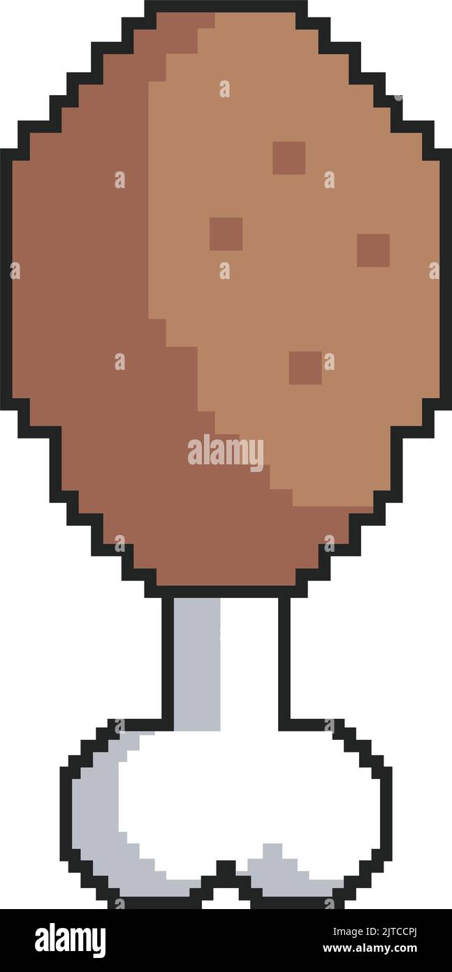 chicken pixel art style Stock Vector Image & Art - Alamy