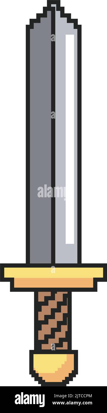 Pixel sword Cut Out Stock Images & Pictures - Alamy