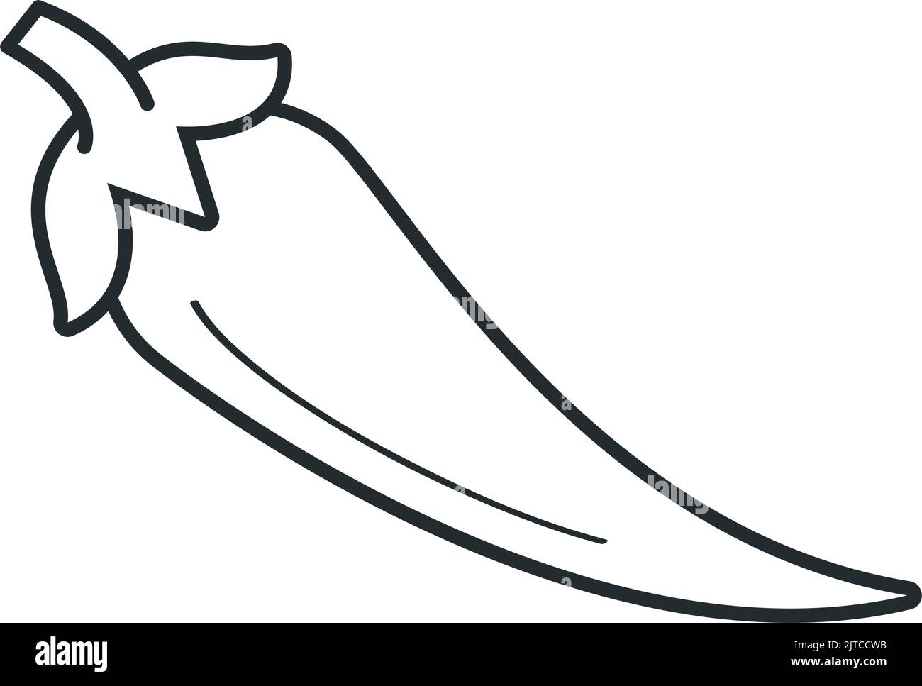 chili pepper fresh vegetable Stock Vector Image & Art - Alamy