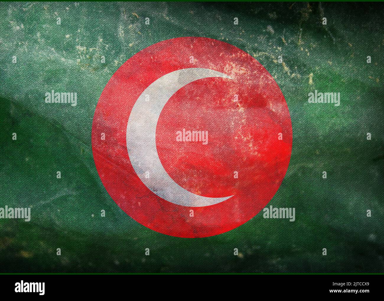 retro flag of Kingdom of Kurdistan 1922 1924, asia with grunge texture ...