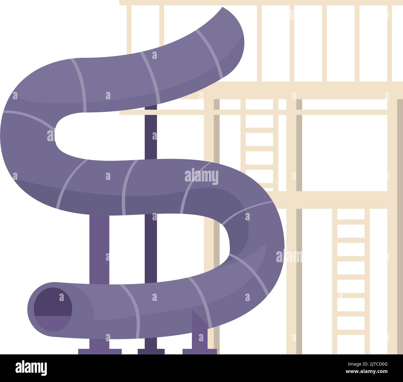 Loop water slide Stock Vector Images - Alamy