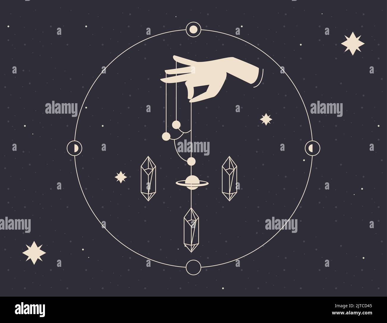 astrology hand moving universe Stock Vector Image & Art - Alamy