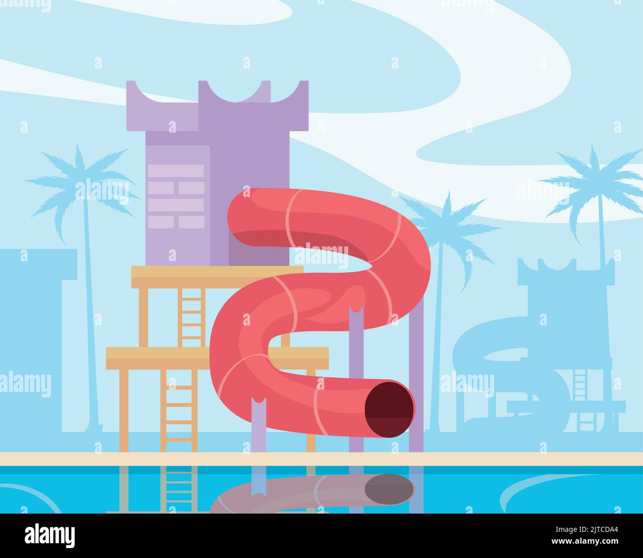 Waterslide Stock Vector Images - Alamy