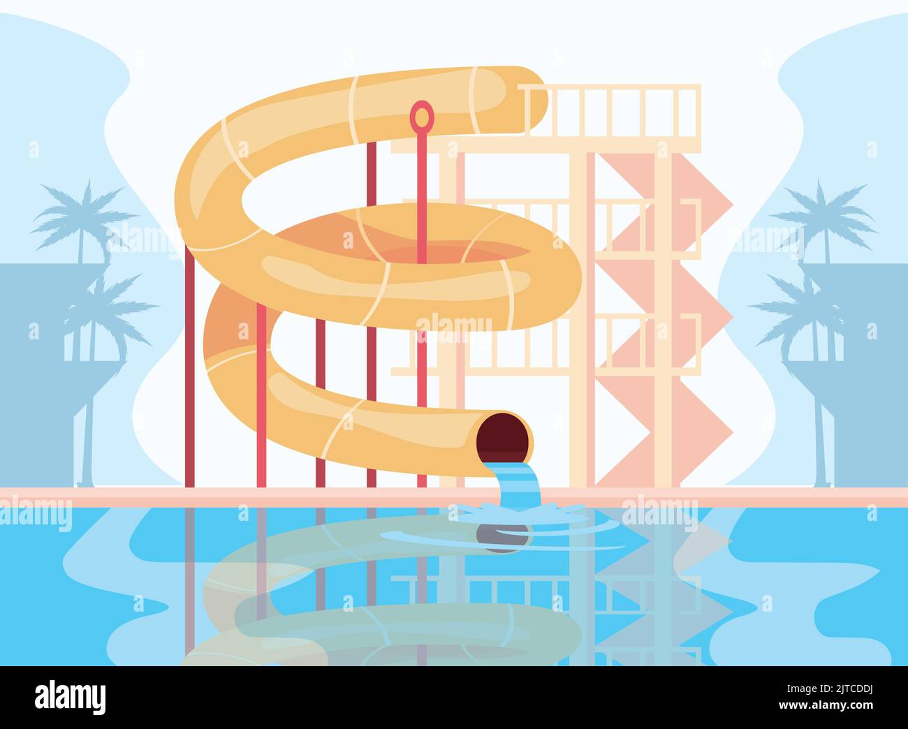 Waterslide Stock Vector Images - Alamy