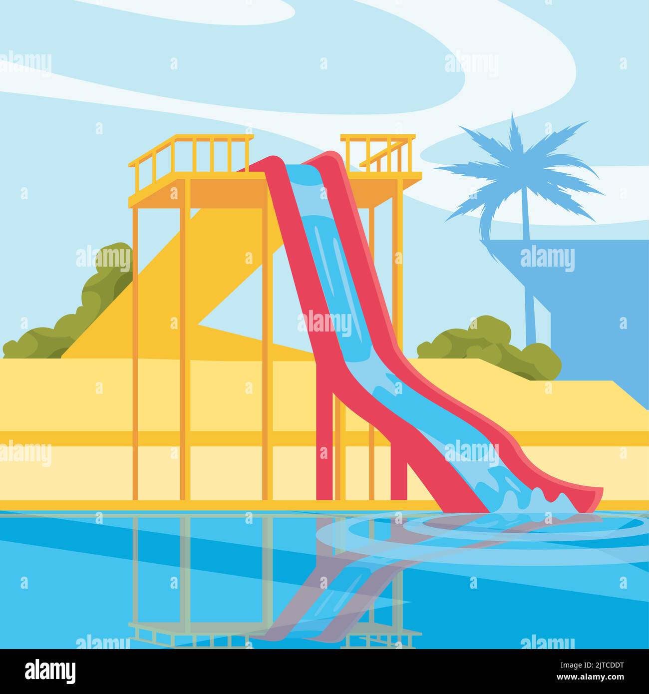Waterslide Stock Vector Images - Alamy