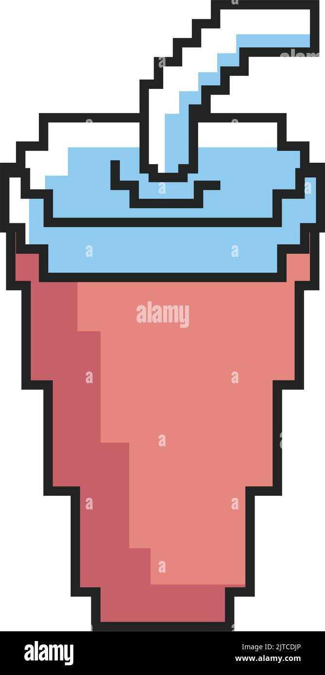 pixel art soda drink Stock Vector Image & Art - Alamy