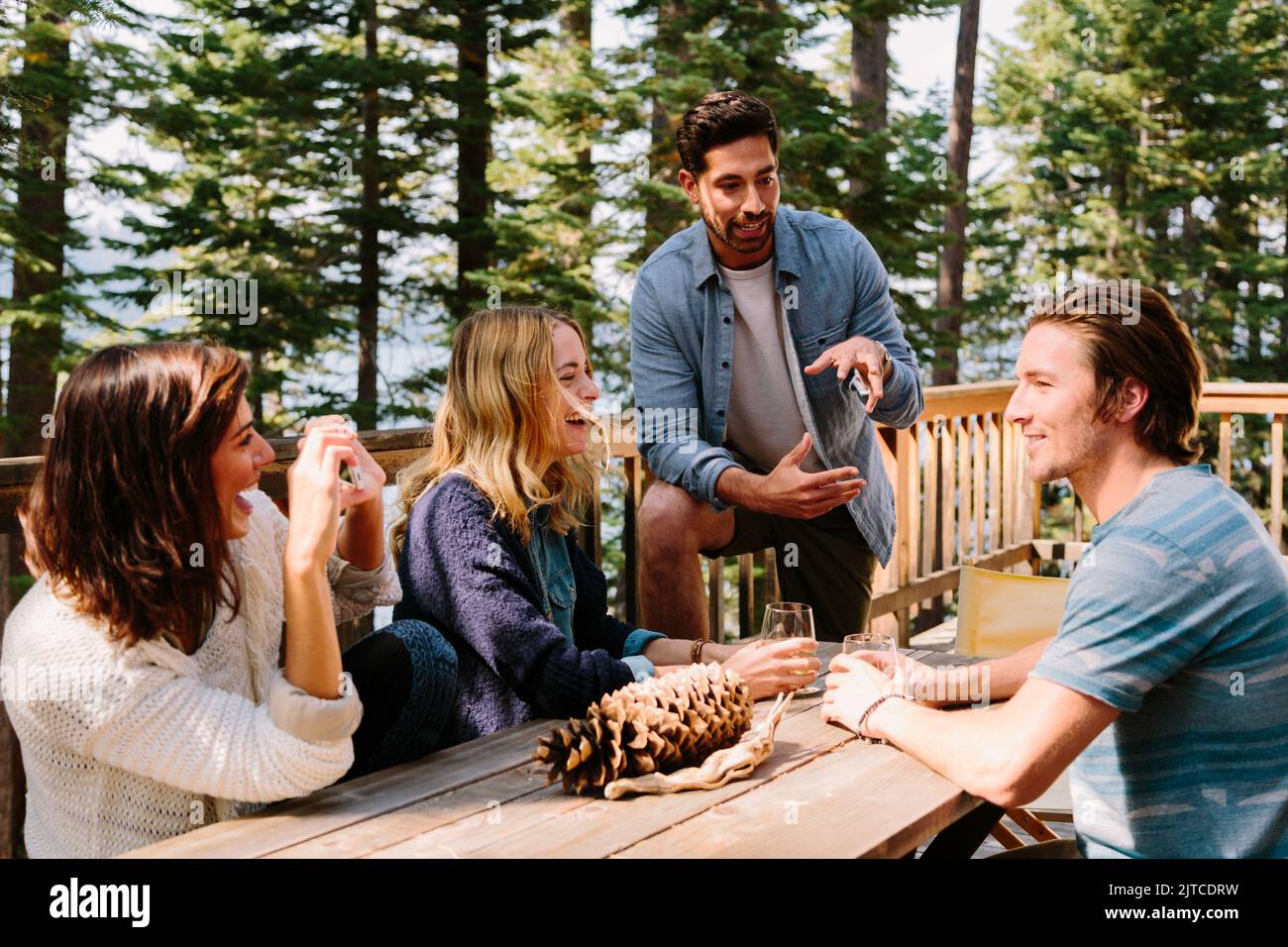 A group of friends on vacation Stock Photo - Alamy
