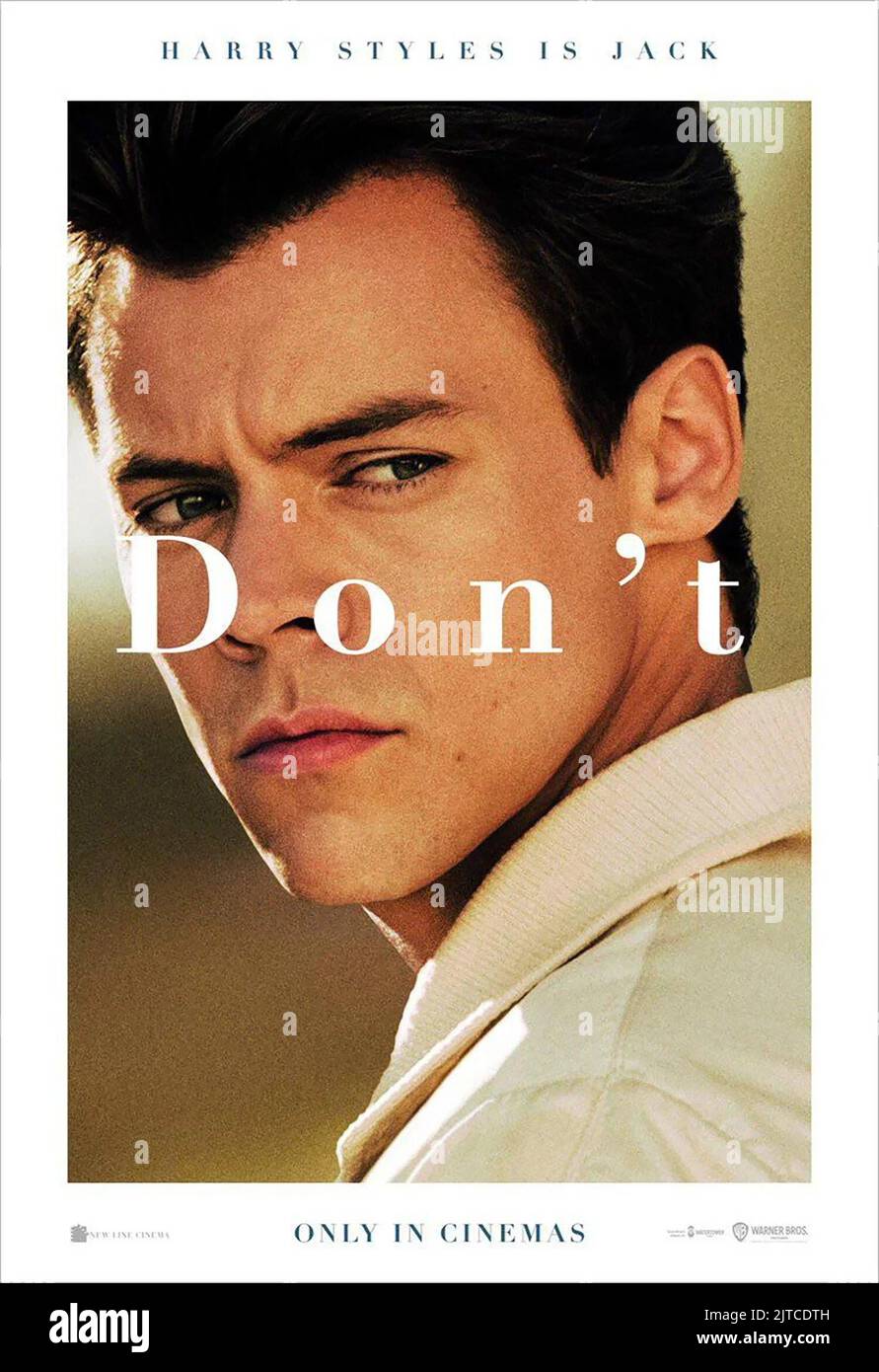 DON'T WORRY DARLING, poster, Harry Styles, 2022. © Warner Bros ...