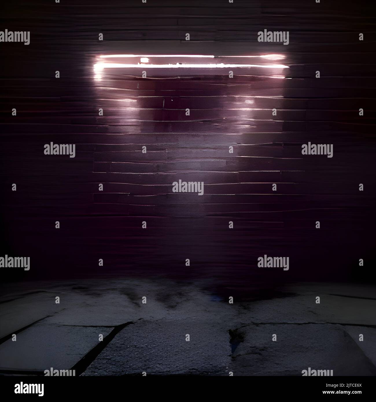 brick walls and neon light. Brick walls, neon rays and glow Stock Photo ...