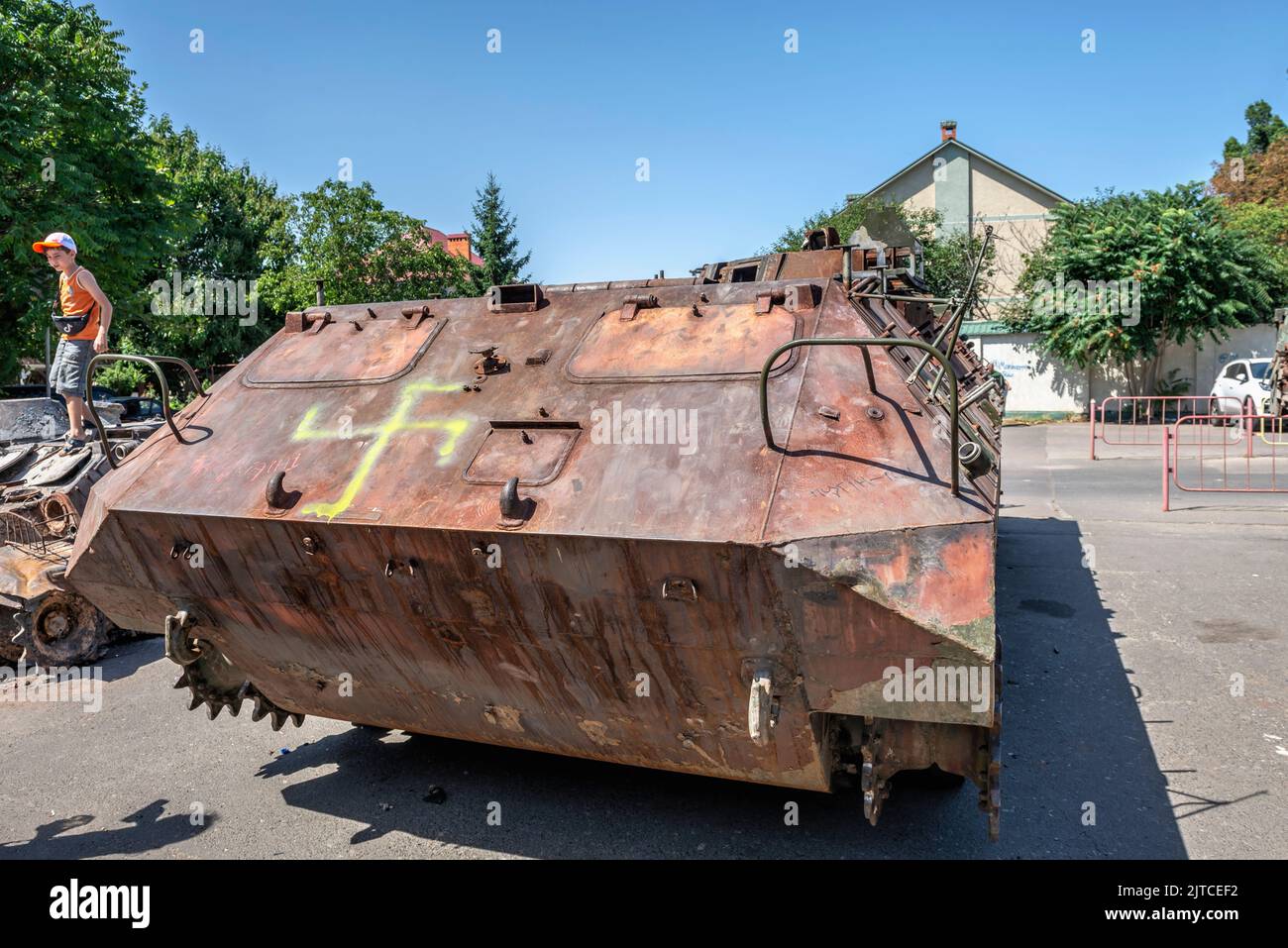 Destroyed military equipment of Russia Stock Photo - Alamy