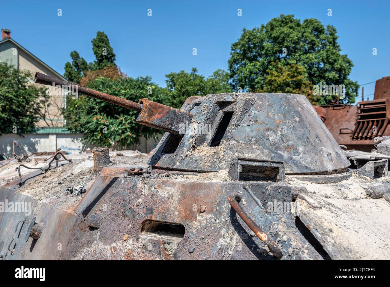 Destroyed military equipment of Russia Stock Photo - Alamy