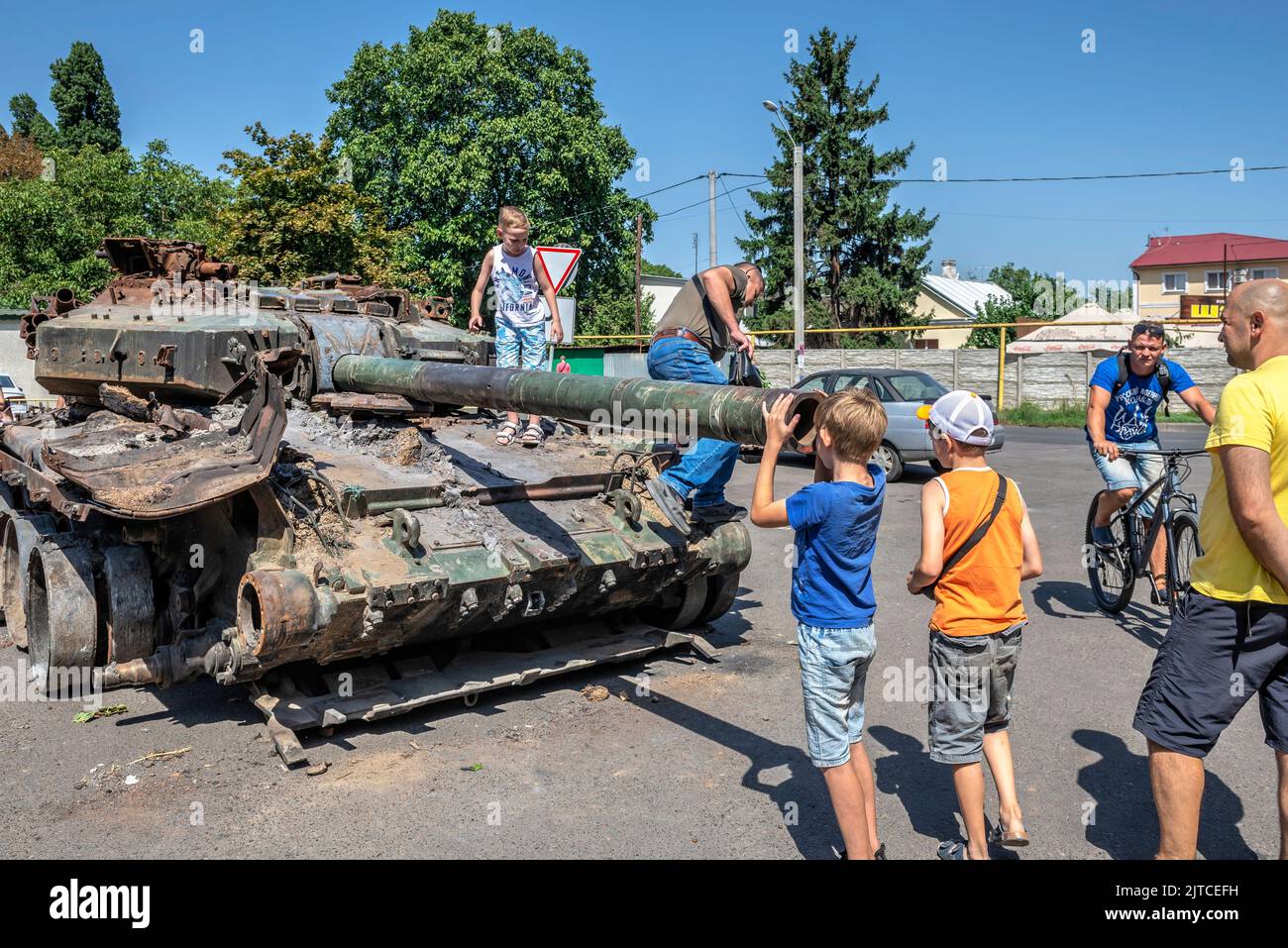 Destroyed military equipment of Russia Stock Photo - Alamy