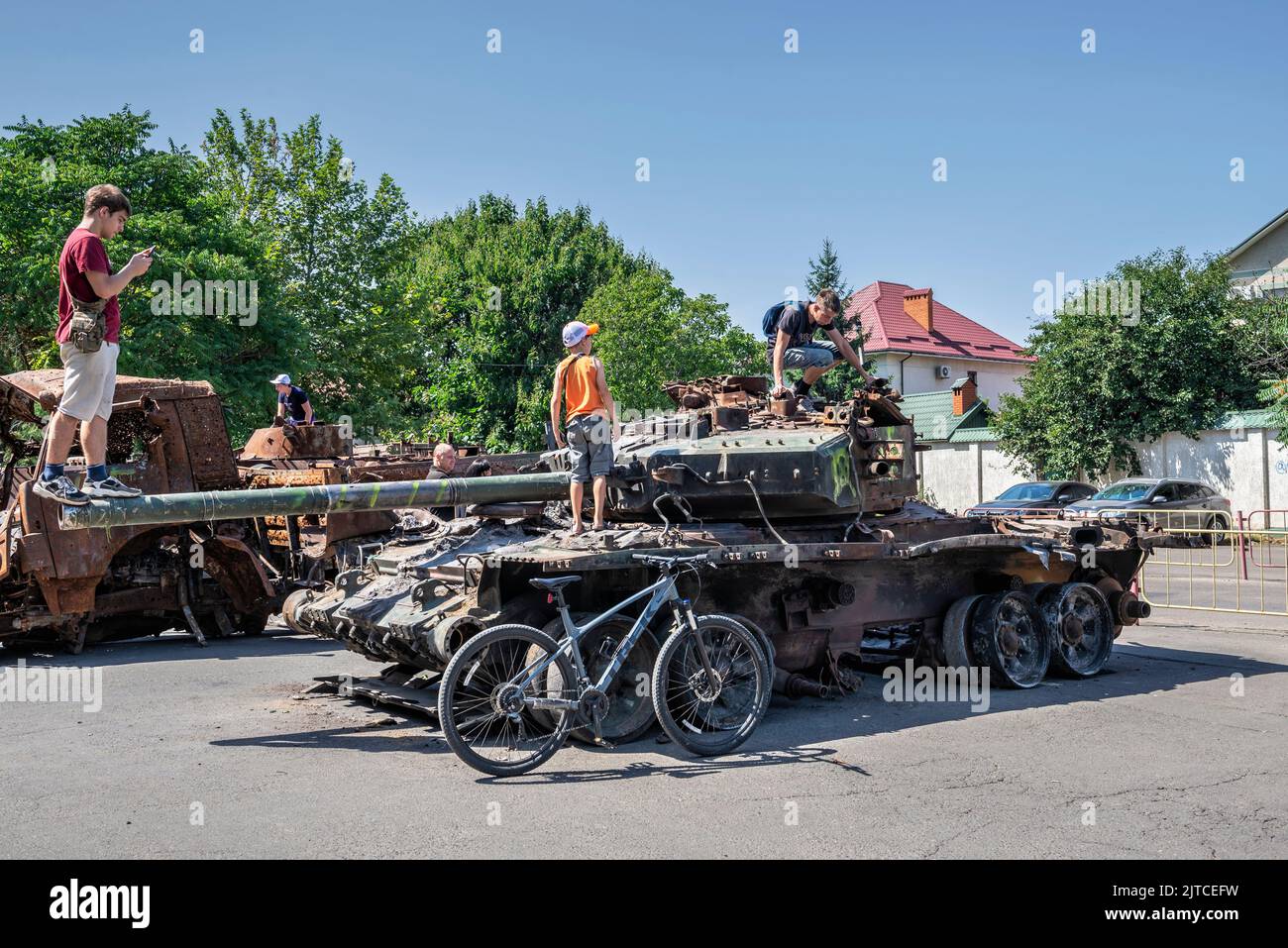 Destroyed military equipment of Russia Stock Photo - Alamy
