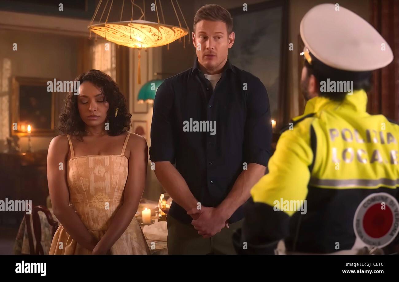 LOVE IN THE VILLA, back, from left: Kat Graham, Tom Hopper, 2022 ...