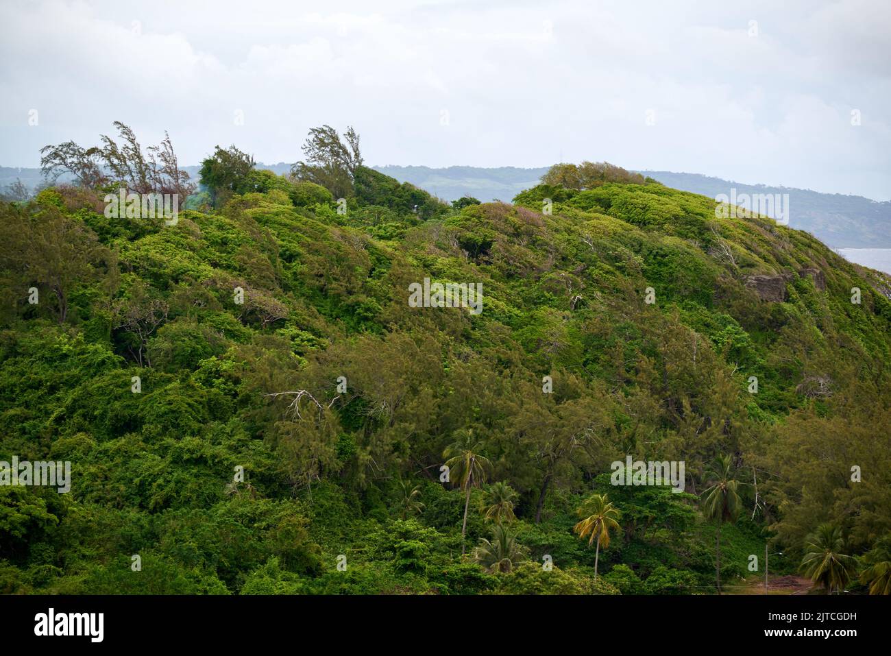 A beautiful view of a hill with a cloudy sky background Stock Photo - Alamy