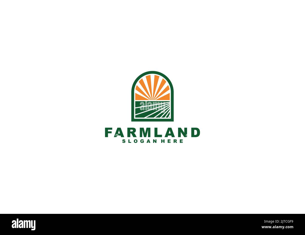 A vector of the farmland logo on white background Stock Vector Image ...
