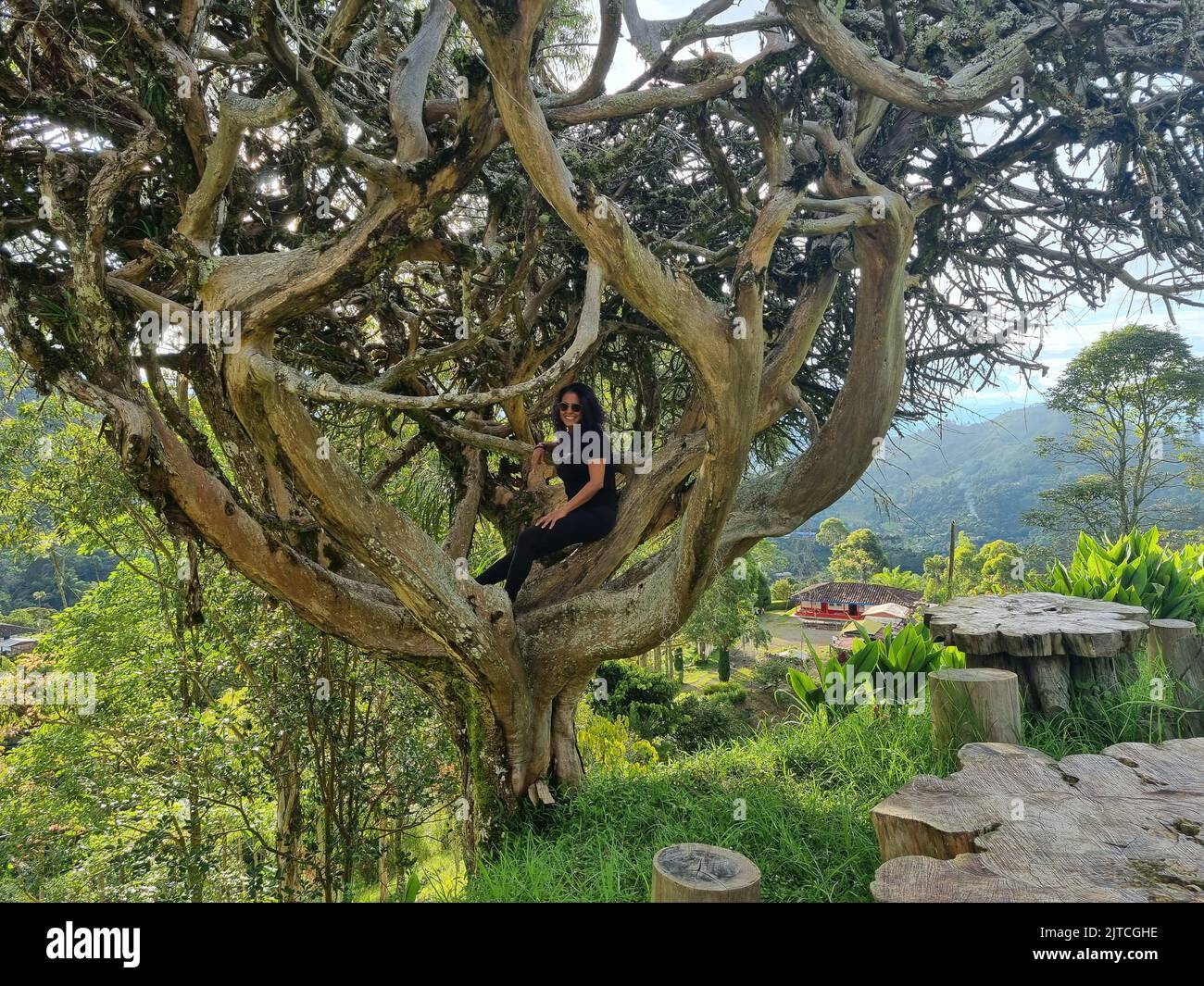 Amazing landscapes of Jardin Colombia Views of Colombia Stock Photo - Alamy