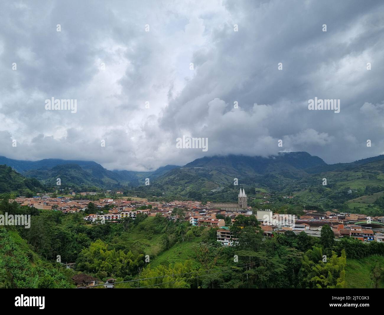 Amazing landscapes of Jardin Colombia Views of Colombia Stock Photo - Alamy
