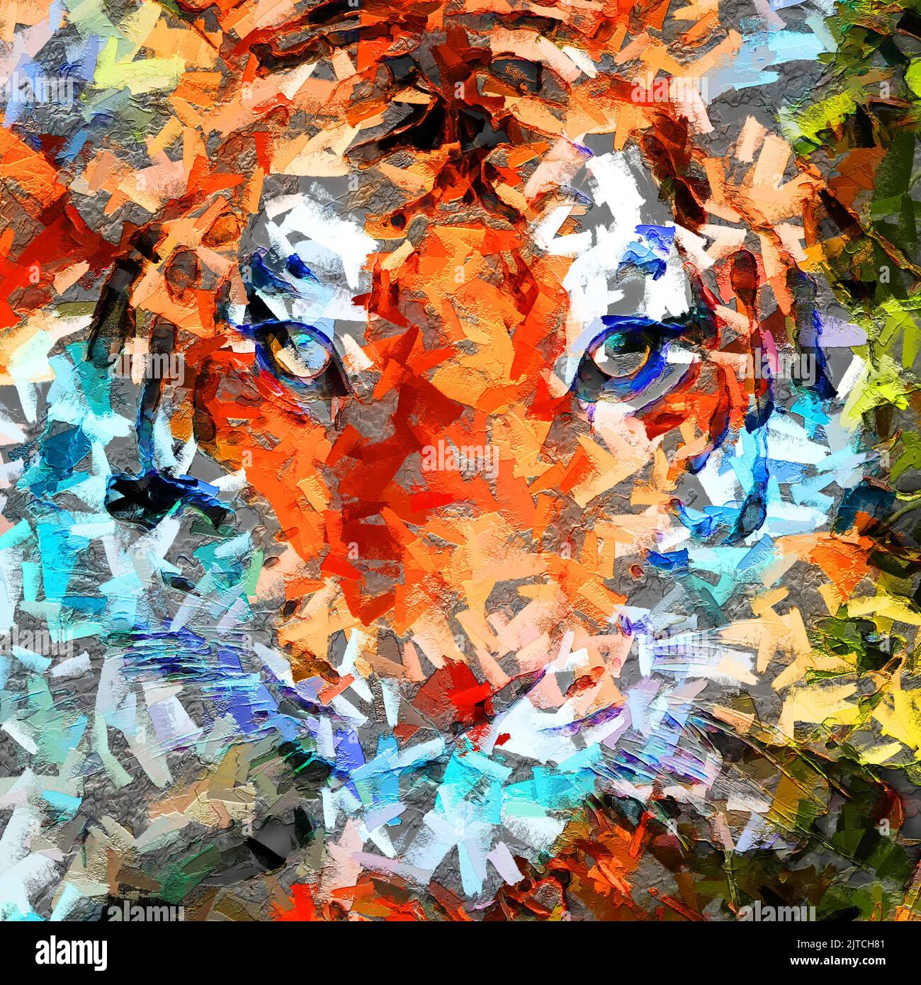 Abstract feline art hi-res stock photography and images - Alamy