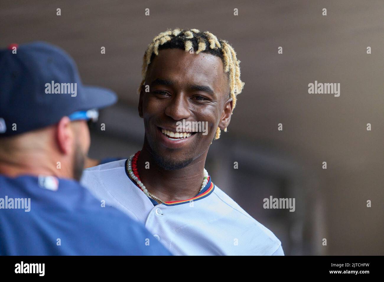 Minneapolis, US, August 28 2022: Minnesota second baseman Nick Gordon ...