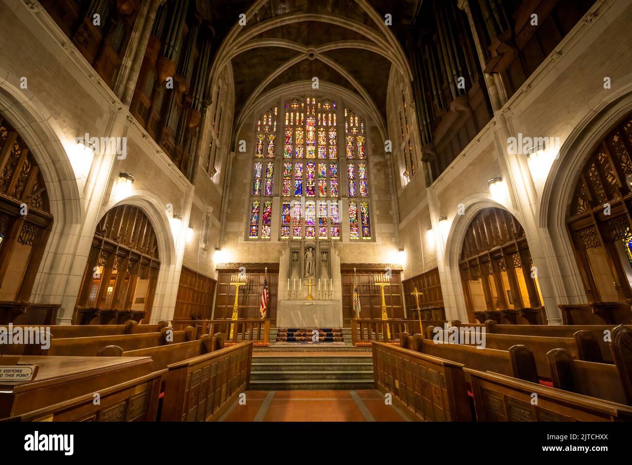 West Point, NY - USA - Aug 26, 2022 An interior view of the historic ...