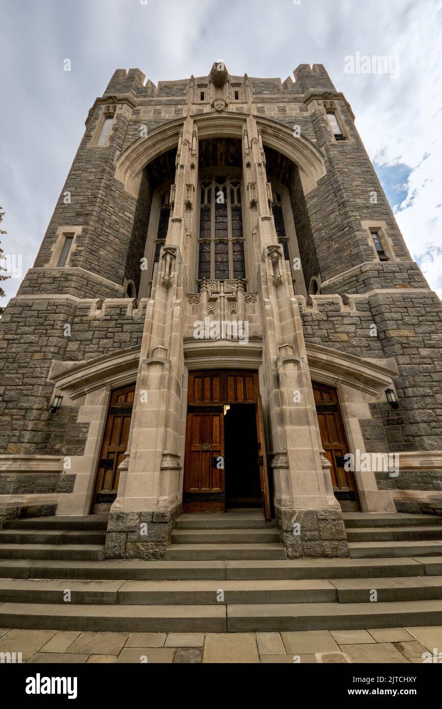 West Point, NY - USA - Aug 26, 2022 An exterior view of the historic ...