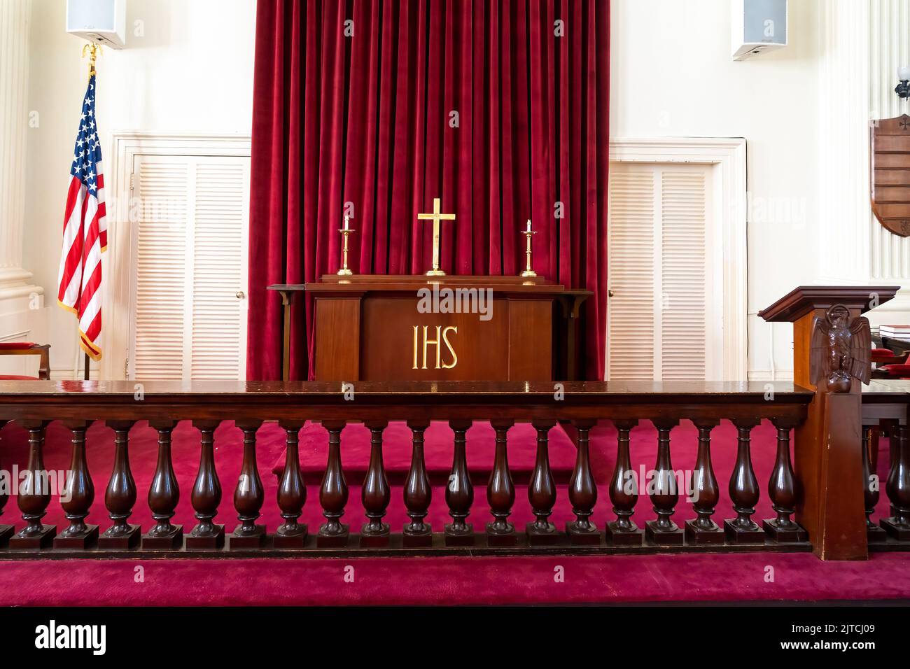 West Point, NY - USA - Aug 26, 2022 Landscape view of the interior of ...