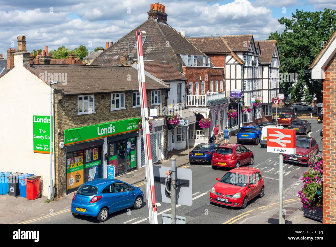 View of High Street from Datchet Railway Station, High Street, Datchet ...