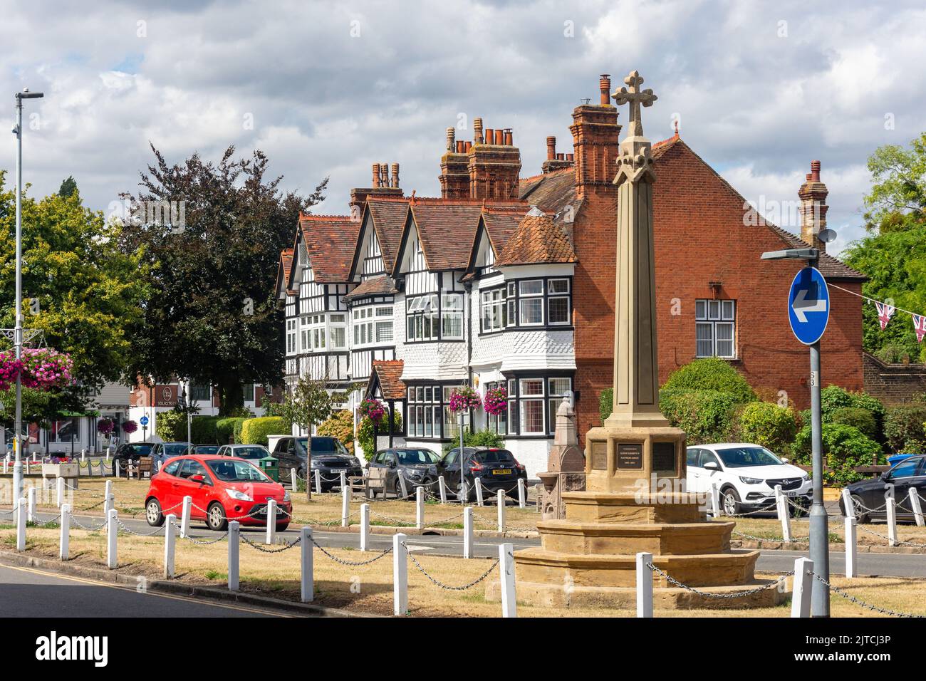 War memorial and period building on the green datchet berkshire hi-res ...