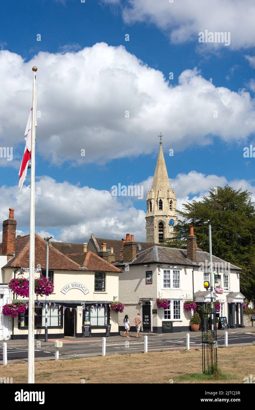 Green tower of the church hi-res stock photography and images - Alamy