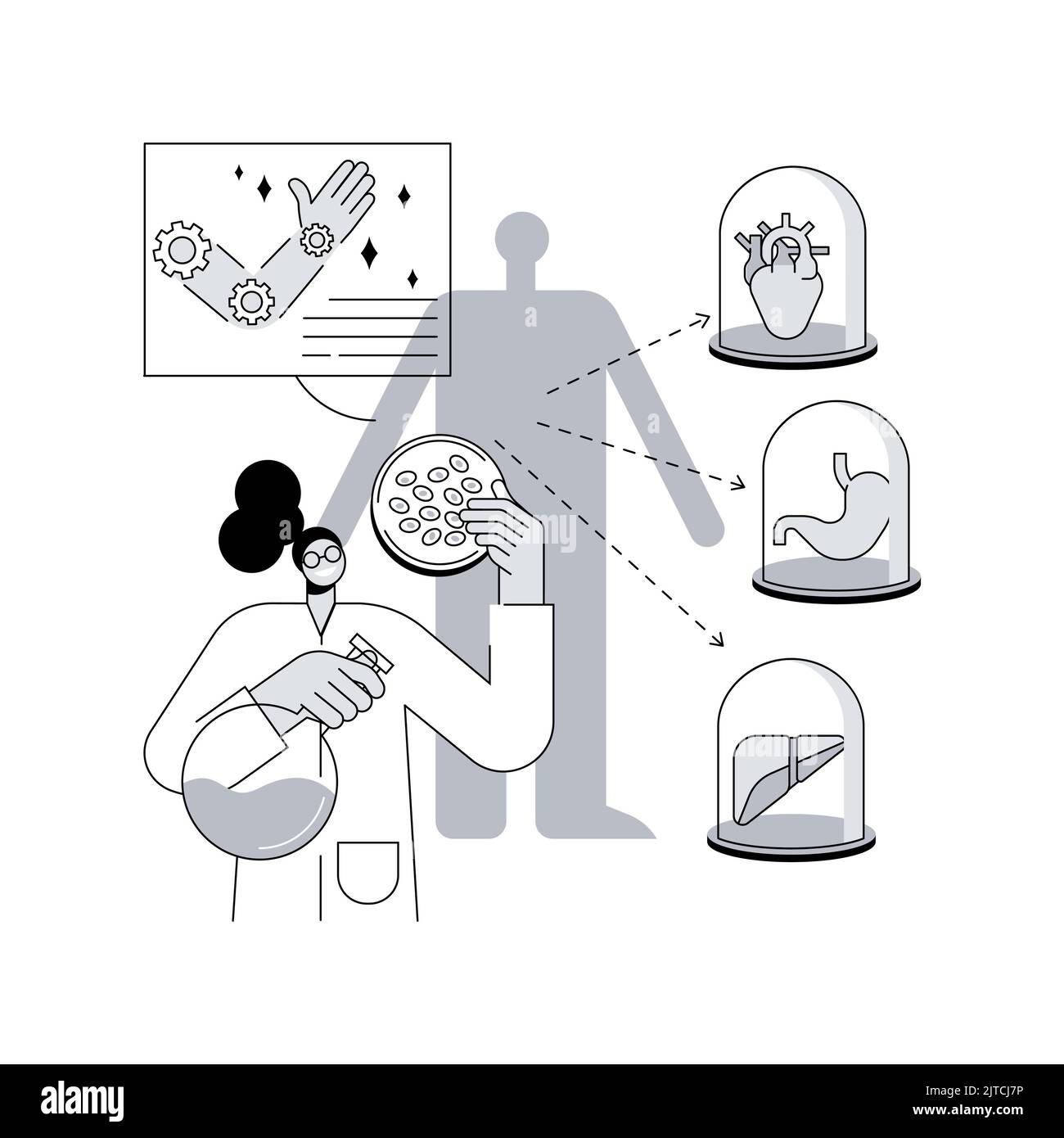 Lab-grown organs abstract concept vector illustration. Laboratory-grown ... Lab-grown organs abstract concept vector illustration. Laboratory-grown ...
