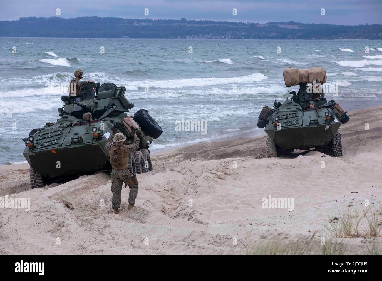 Baltic Sea (Aug. 25, 2022) U.S. Navy Boatswain’s Mate 1st Class Rashaad ...