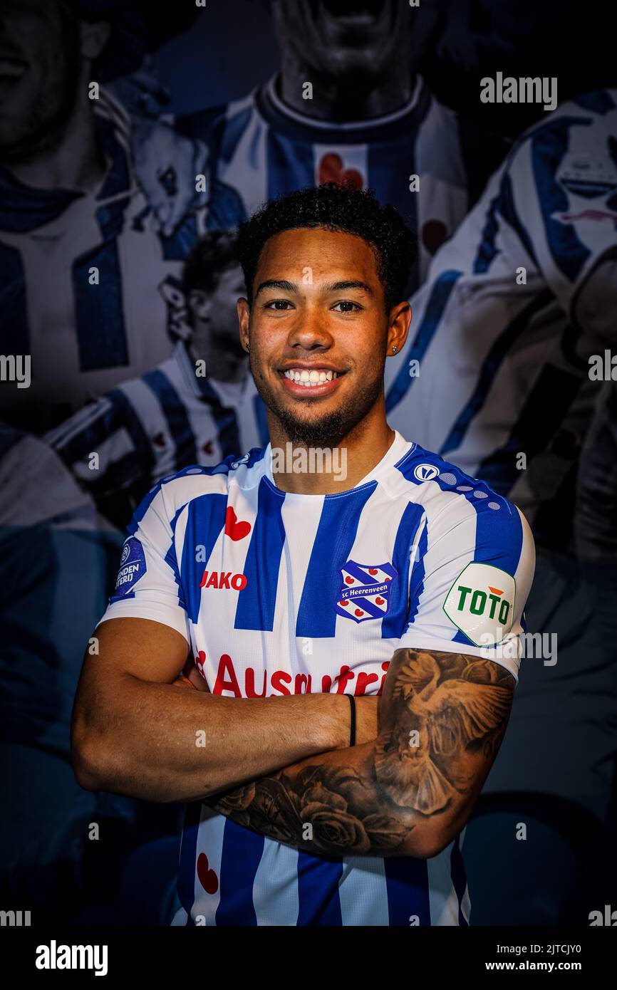 HEERENVEEN, NETHERLANDS - APRIL 26: Milan van Ewijk of SC Heerenveen ...