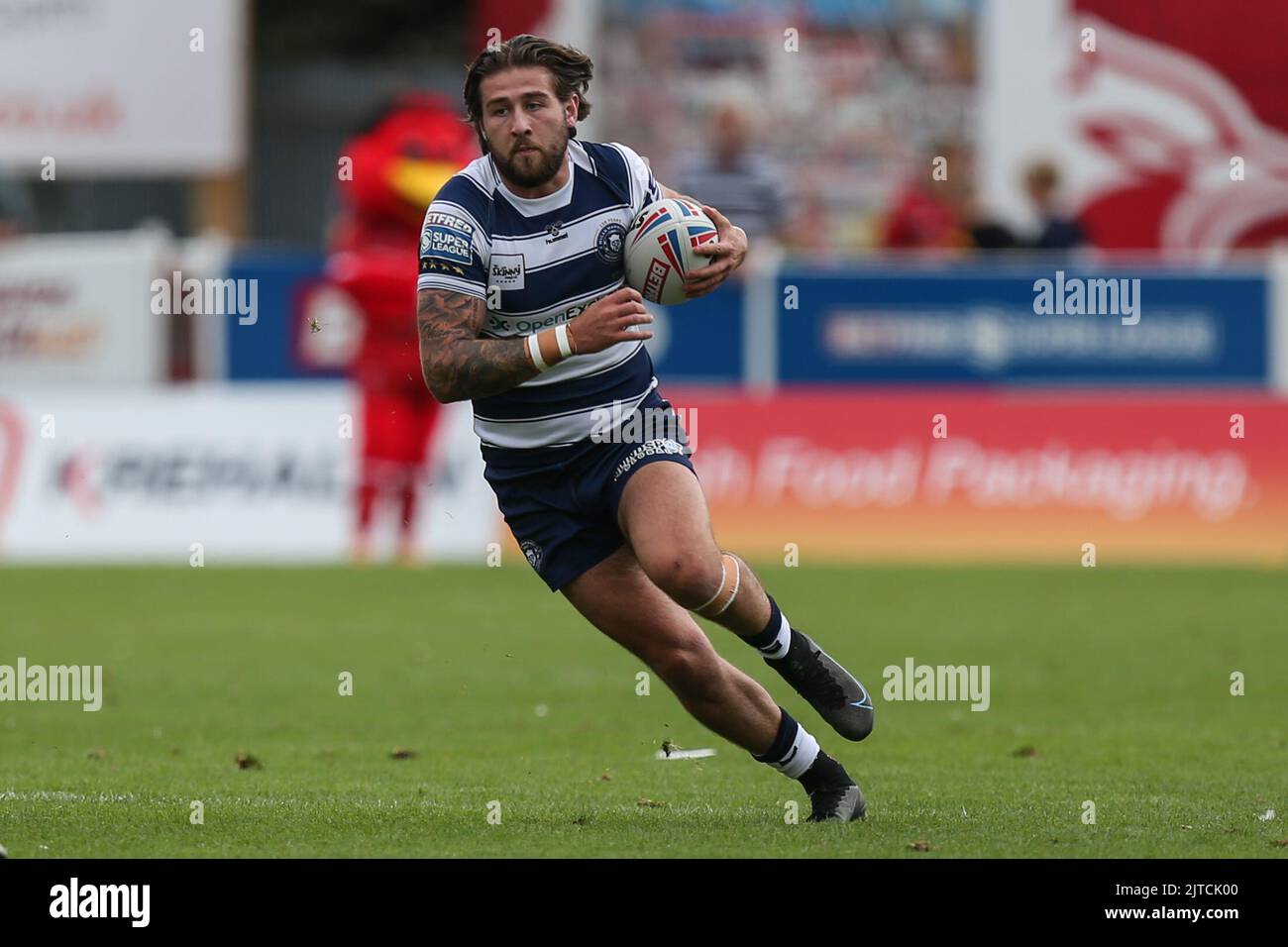 Joe Shorrocks #22 of Wigan Warriors in action during the game Stock ...