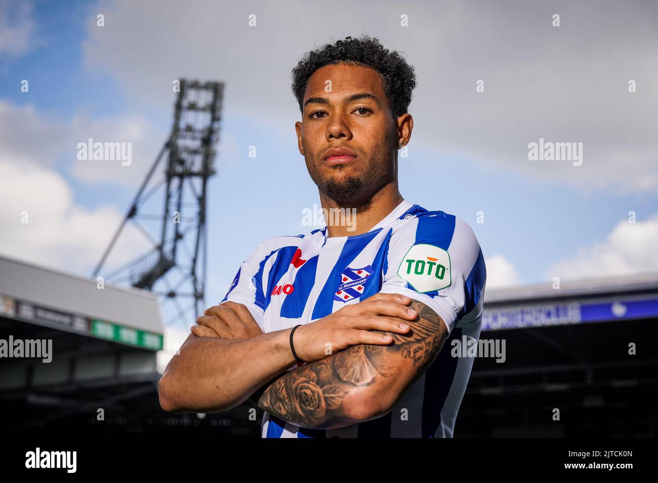 HEERENVEEN, NETHERLANDS - APRIL 26: Milan van Ewijk of SC Heerenveen ...