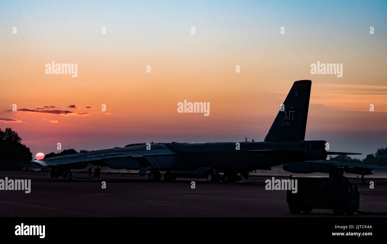 A U.S. Air Force 23rd Expeditionary Bomb Squadron B-52H Stratofortress ...