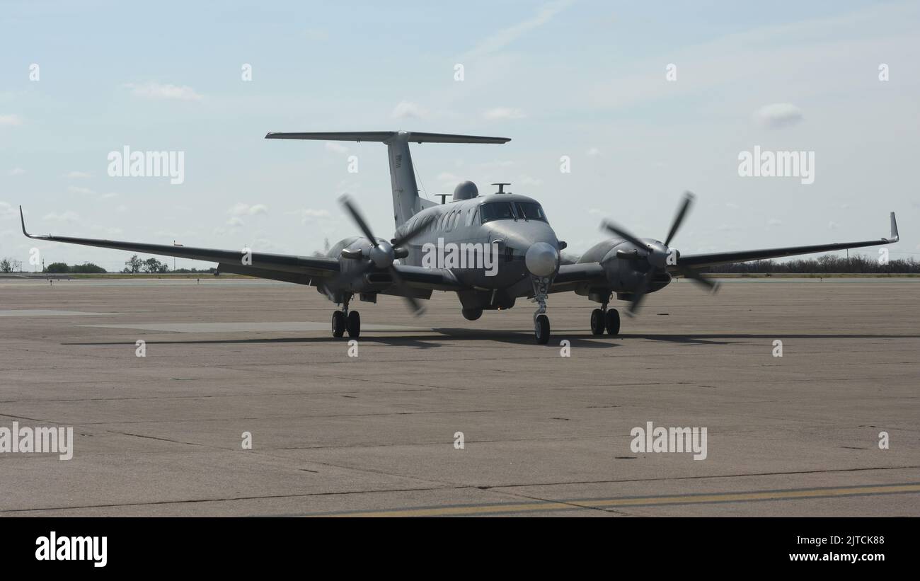 An MC-12W assigned to the 137th Special Operations Wing, Oklahoma ...