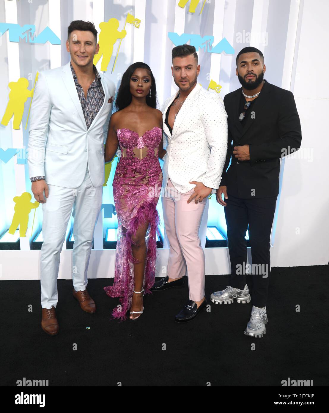 August 28, 2022, Newark, New York, USA: BLAKE HORSTMANN, TRINA NJOROGE ...