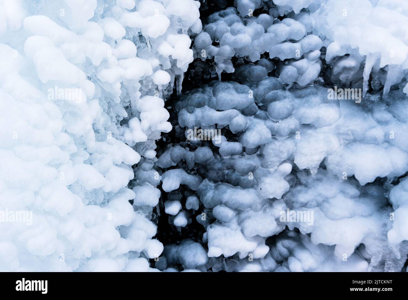 Frozen Waterfall Upstate New York - Ice formations Stock Photo - Alamy