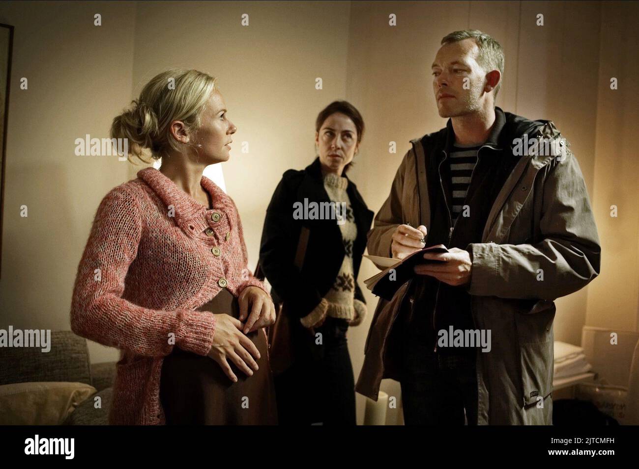 METTE K MADSEN, SOFIE GRABOL, SOREN MALLING, THE KILLING, 2007 Stock ...