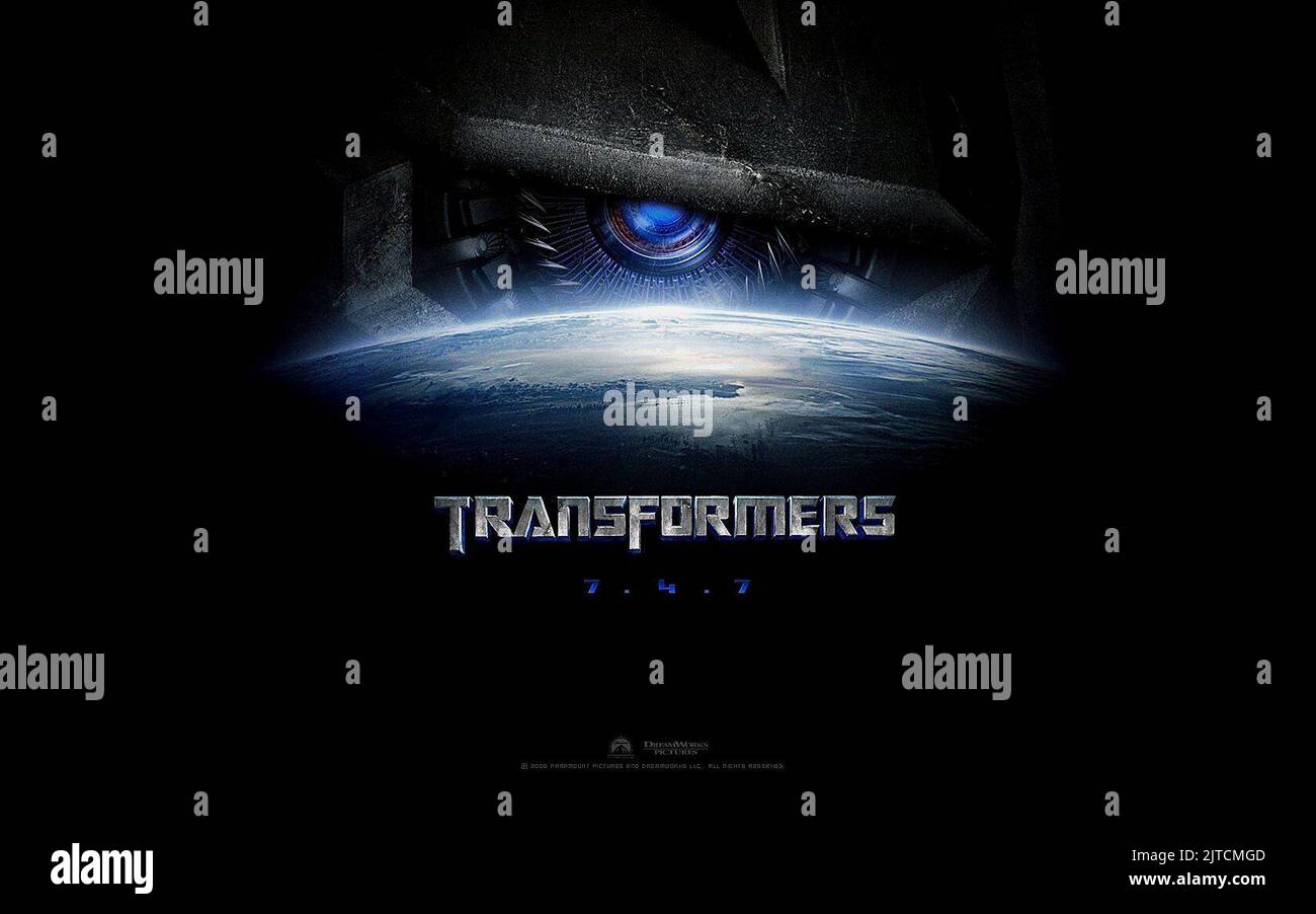 MOVIE POSTER, TRANSFORMERS, 2007 Stock Photo - Alamy