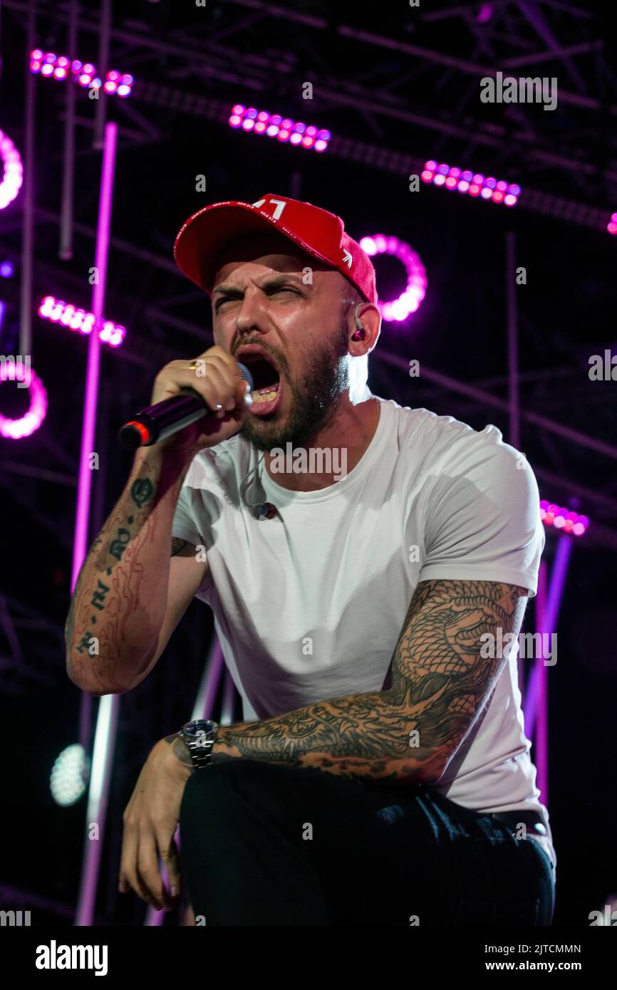 Moscow, Russia. 29th of August, 2022. Rapper ST (Alexander Stepanov ...