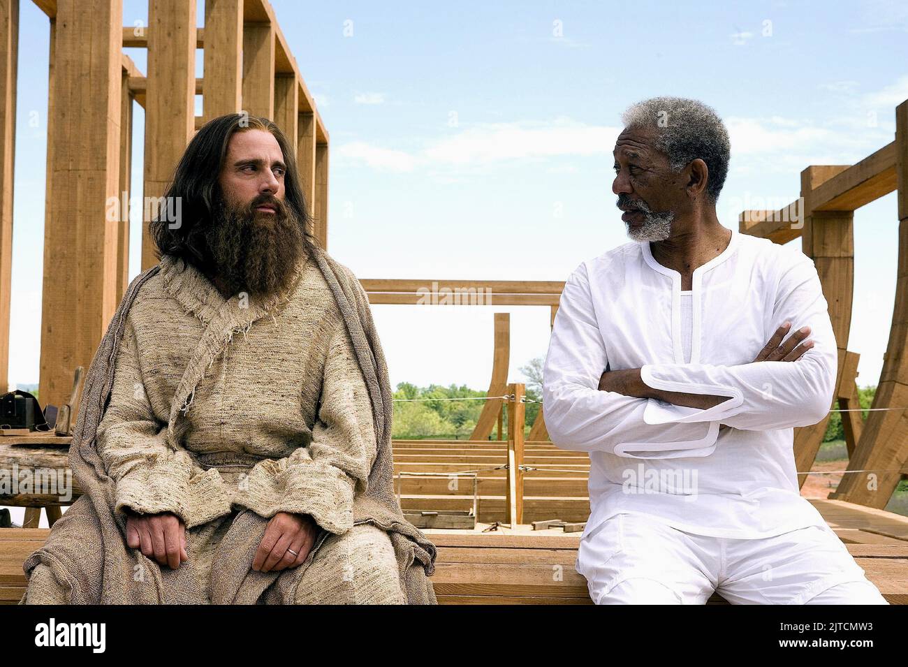 STEVE CARELL, MORGAN FREEMAN, EVAN ALMIGHTY, 2007 Stock Photo - Alamy