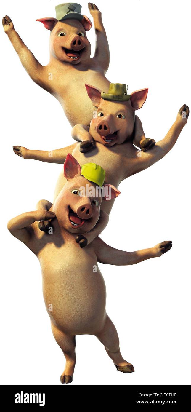 THREE LITTLE PIGS, SHREK THE THIRD, 2007 Stock Photo - Alamy