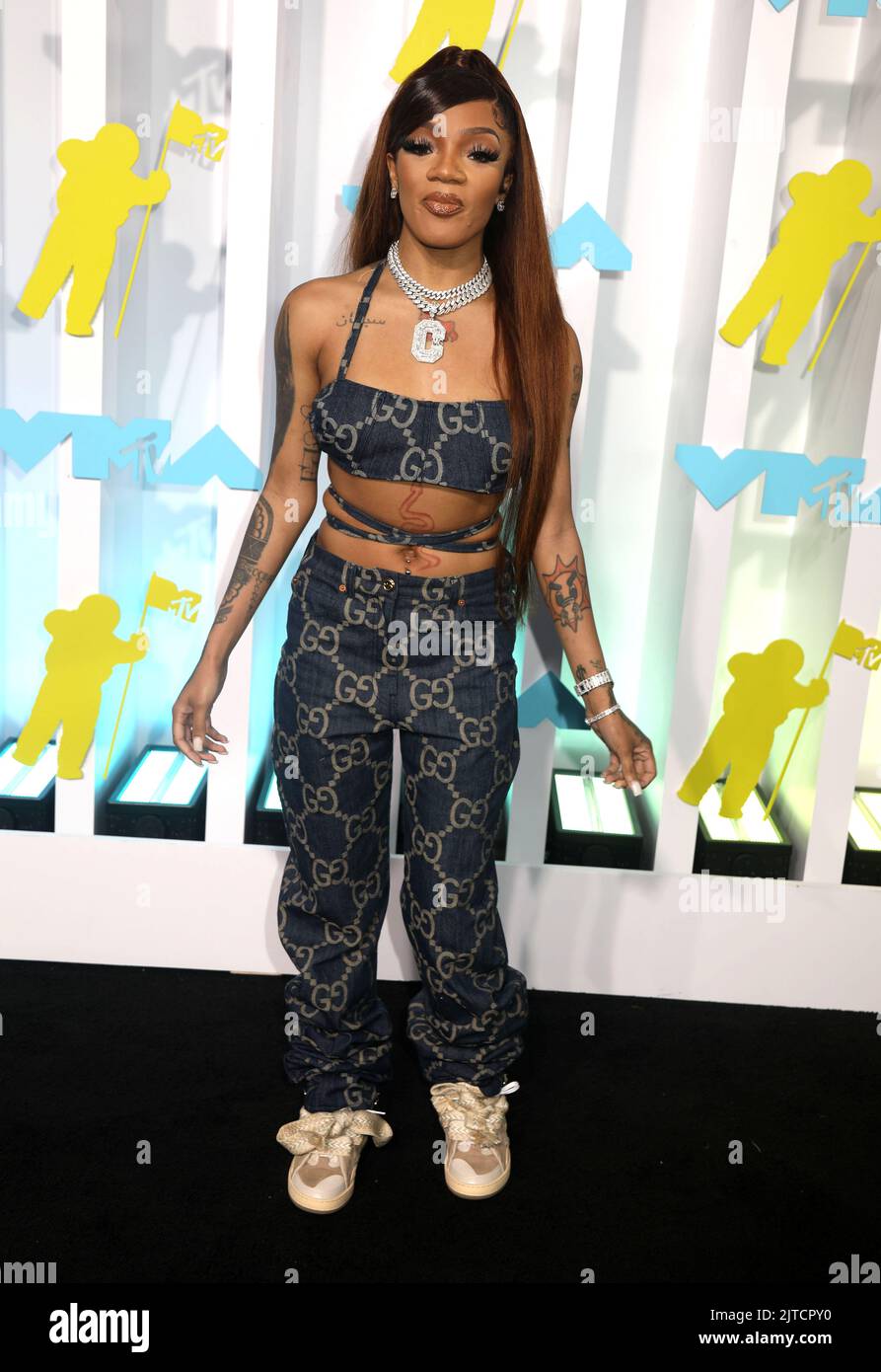 August 28, 2022, Newark, New York, USA: GLORILLA attends the 2022 MTV ...