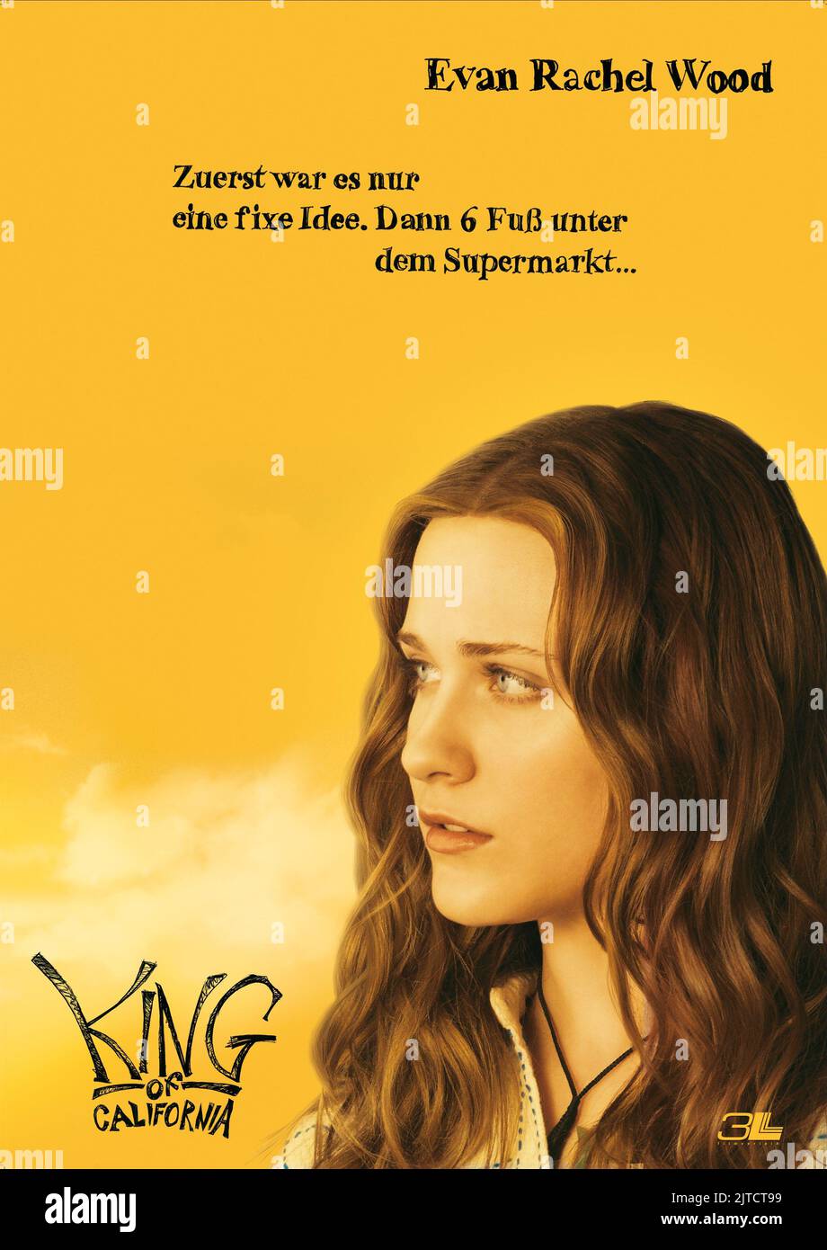 EVAN RACHEL WOOD MOVIE POSTER, KING OF CALIFORNIA, 2007 Stock Photo - Alamy