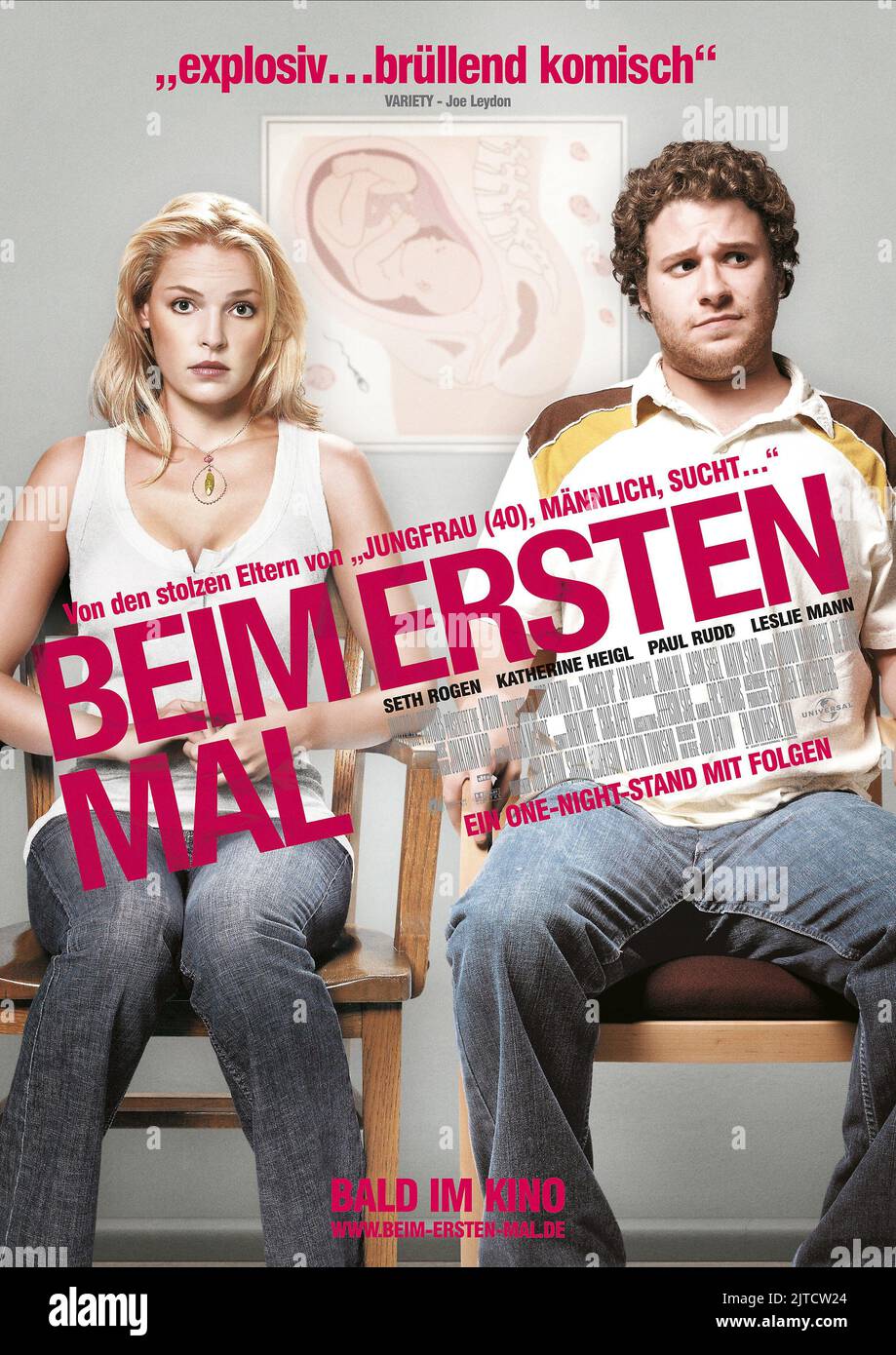 KATHERINE HEIGL, SETH ROGEN POSTER, KNOCKED UP, 2007 Stock Photo - Alamy